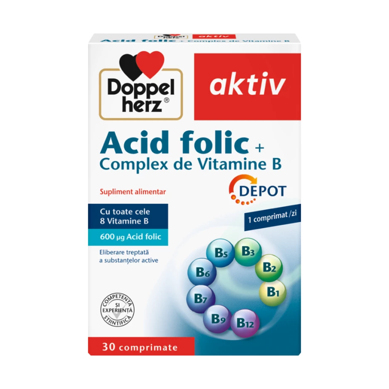 Doppelherz Acid folic + Complex de Vitamina B